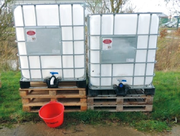 Mise en place de containers pour l’aliment liquide - Alliance Elevage