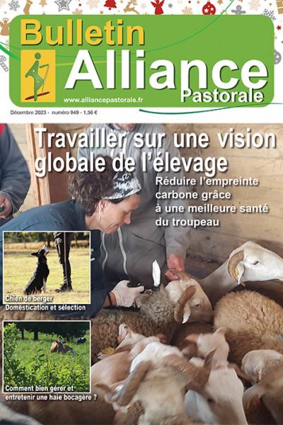 Bulletin Alliance Pastorale N°949 - Décembre 2023 - Alliance Elevage